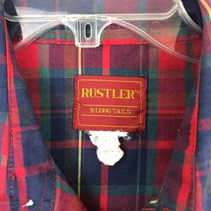 Rustler | Shirts | Vintage Western Rustler Xtra Long Tails Ml | Poshmark